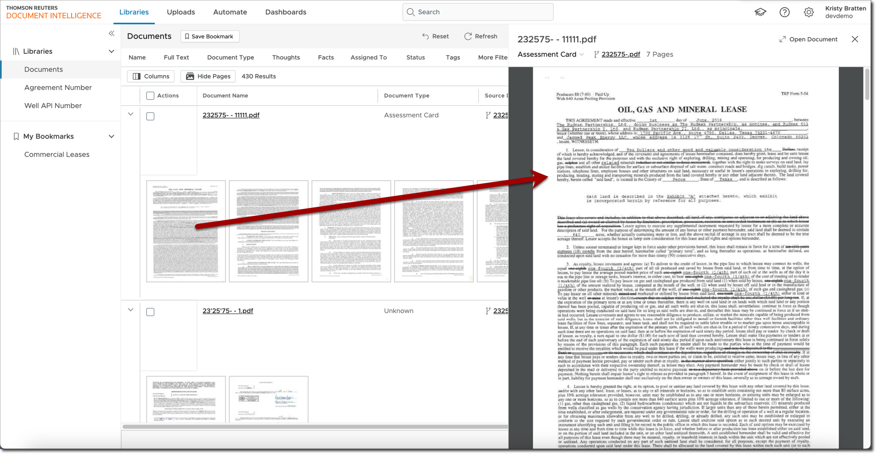 Document Thumbnails in Document Library View